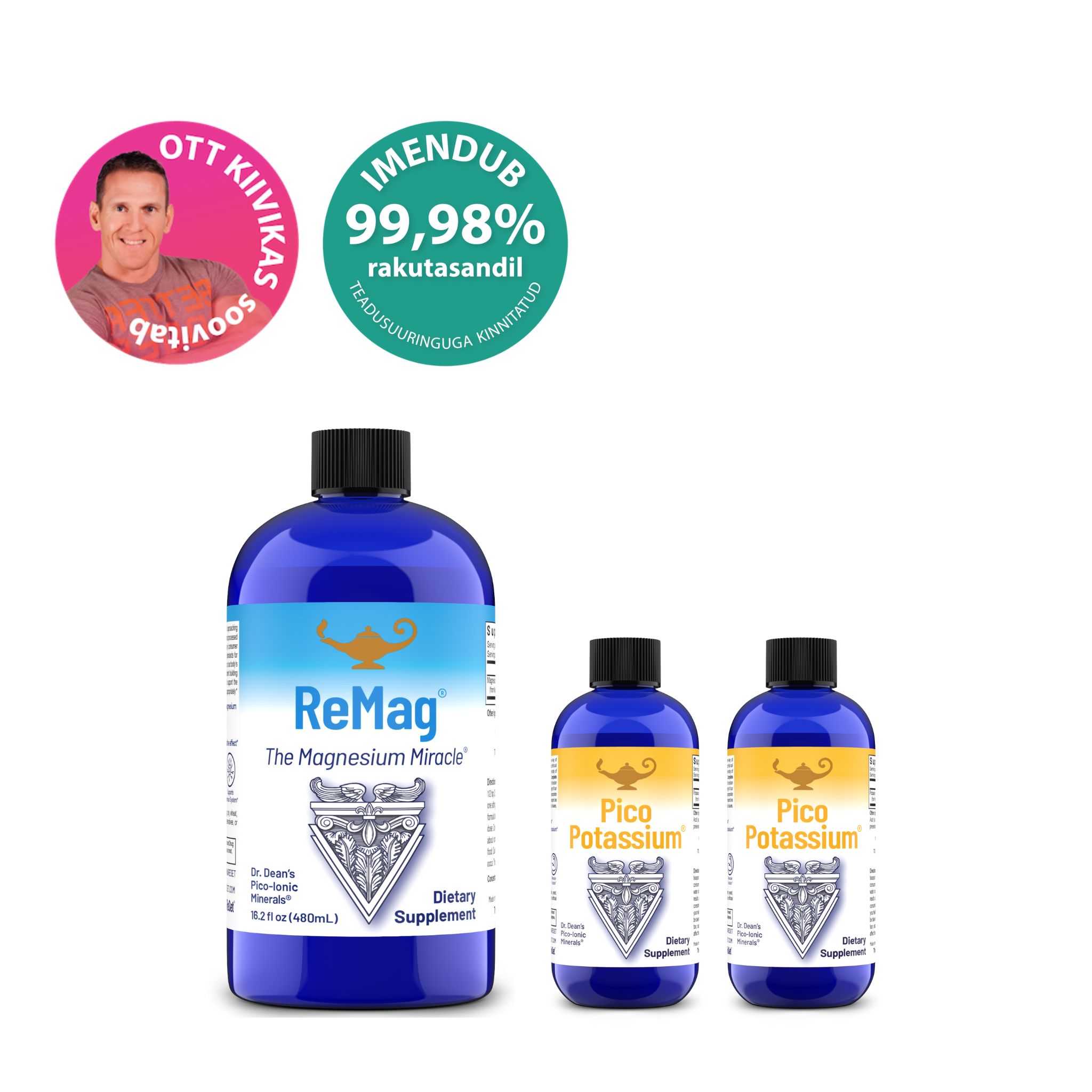 ReMag® 480ml + 2x Pico Potassium® 120ml – Kontamo